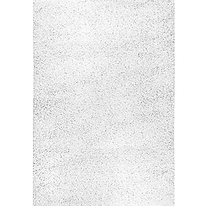 nuLOOM Wowshag Area Rug, 5' 3" x 7' 6", White
