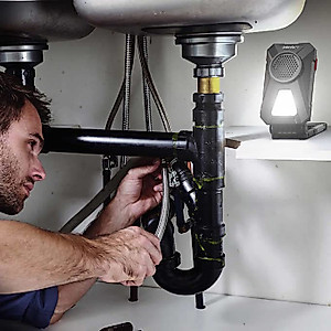 Infinity X1 Stereo, Wireless, Rechargeable 700 Lumens Worklight with Bluetooth Speakers 2-Pack