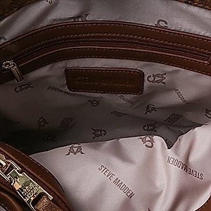 Steve Madden Hensley Lady Bag Satchel, Brown