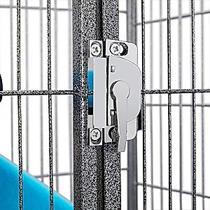 Topeakmart Metal Rolling Ferrets Cage, Small Animal Cage for Adult Rats, Single Unit Critter Nation Cage with Removable Ramp & Platform, Black