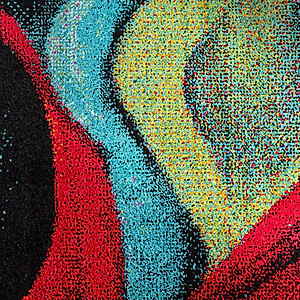 Susan Modern Large 8x10 Area Rug 8x10 - Indoor Area Rugs for Living Room - Dining Room Rug - Bedroom Rug - Kitchen Rug - Entryway Rug Contemporary Carpet - Alfombras para Salas Grandes Modernas