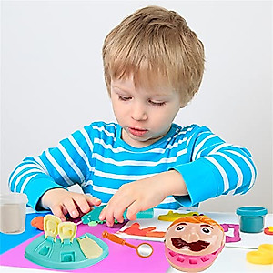 Crelloci Clay Dentist Playset Tools Doctor Clay Kit