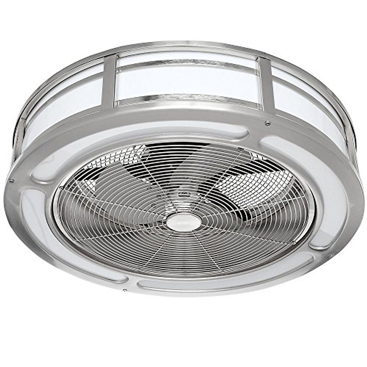 Home Decorators Collection Brette 23 in. LED Indoor/Outdoor Brushed Nickel Ceiling Fan