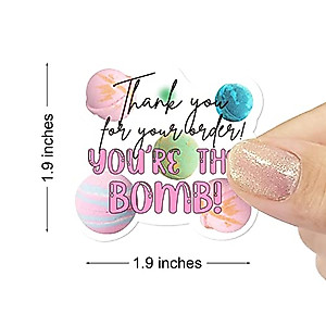 Thank You for Your Order Bomb Stickers,Thank You Stickers,Handmade Stickers,Small Shop Stickers,Envelopes Stickers for Small Business, Online Retailers,Handmade Goods,500 Labels Per Roll
