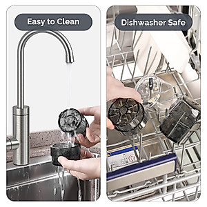 Garlic Press Grinder, UHIYEE BPA-Free Garlic Crusher Mincer, Garlic Press Tool Dishwasher Safe, Easy-Clean, Ideal Kitchen Gifts