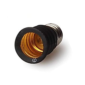 E-Simpo 6pcs E11 Mini Candelabra Halogen lamp Base to E12 Chandelier LED Light Socket Bulb Holder Adapter Adaptor Converter (6pcs E11 to E12 Adapter)