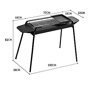 GEEKLLS Charcoal grills Metal BBQ Grill Electric Charcoal Grill Automatic Flip Barbecue Stove For Outdoor Picnic Home Garden Party Roasting