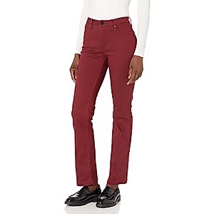 Jones New York Women's Lexington Straight Jean-Bordeaux, 12