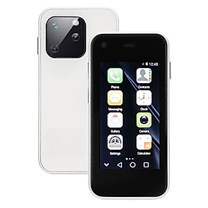 Unlocked Smartphone,Mini Smartphone,Portable Phone 2.5inch HD Touchscreen Lightweight Cell Phone,1GB RAM 8GB ROM Mini Smartphone for Students(Pearl White)