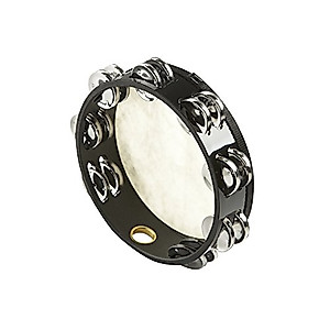 Remo Fiberskyn Tambourine - Quadura Black, 8"