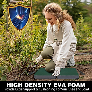 WITSTEP Garden Kneeling Pad, Extra Thick Memory Foam Kneeling Pad Foldable Outdoor Gardening Kneeler Pads with Snap Handle, Lightweight Kneeling Cushion Pads for Gardening,Work,Yoga,Bath