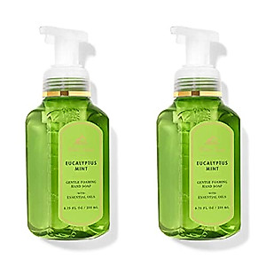 Bath and Body Works Eucalyptus Mint, Gentle Foaming Hand Soap, 8.75 Ounce (2-Pack)