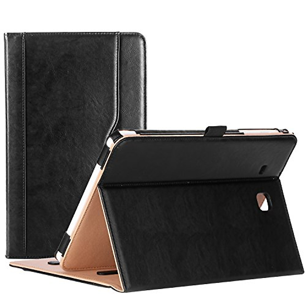 ProCase Galaxy Tab E 9.6 Case – Vintage Stand Folio Case Cover for Galaxy Tab E 9.6"/ Tab E Nook 9.6-Inch Tablet (SM-T560 / T561 / T565 and SM-T567V Verizon 4G LTE Version) -Black