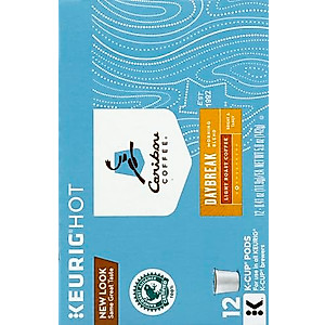 Caribou Coffee Daybreak Morning Blend Keurig K-Cups Coffee, 12 Count