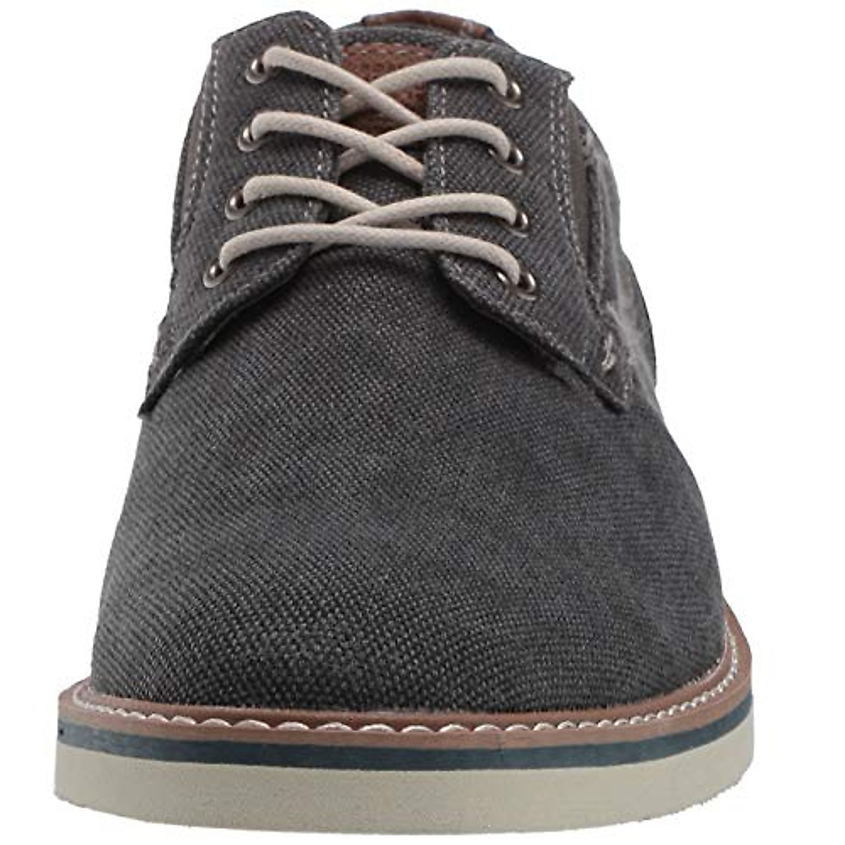 Nunn Bush Men's Barklay Canvas Plain Toe Oxford Lace Up, Gunmetal,11 W US