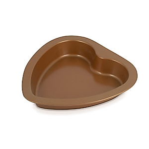 Eternal Living Copper Nonstick Bakeware Set (Heart Cake Pan and Cookie Sheet, 2 Piece)