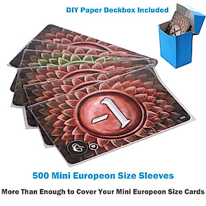 Dephia 900 Clear Protective Sleeves 5 Different Sizes Compatible for Gloomheaven Jaws of Lion Game Protective Bag