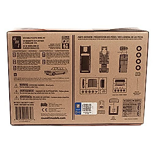 Round 2 Unknown AMT 1963 Chevy II Nova Station Wagon Craftsman Plus Series 1:25 Scale Model Kit, White