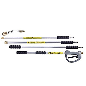 Professional Grade Pressure Washer Extension Spray Gun Wand Extends Up to 9 Feet Long