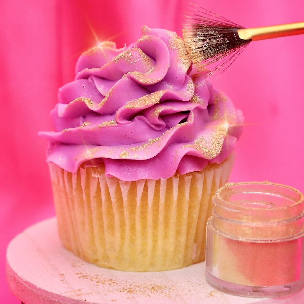 Gold Edible Glitter for Drinks, Cocktails, Cake Decorating, Strawberries, Chocolates & More | No Taste | 4g | 100% Food-Safe | Kosher, Vegan, Gluten & Nut Free | DiamonDust by The Sugar Art …