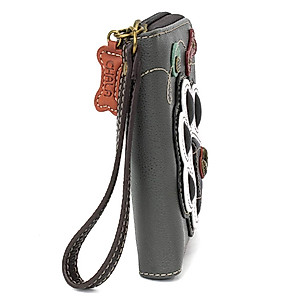 CHALA Handbags Big- Everyday Tote Women Handbag with Zip Around Wallet (Navy Paw Tote + White Paw Wallet)