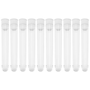 The Lord of the Tools 10PCS Sewing Needles Container Transparent Plastic Needle Storage Container Needlework Tool with Cap Sewing Embroidery Accessories 8.72×1.2cm