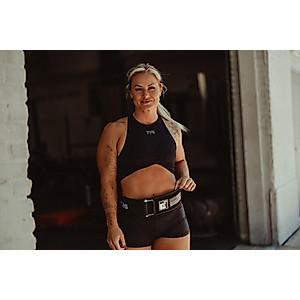 Self-Locking Weight Lifting Belt - Premium Weightlifting Belt for Serious Functional Fitness, Power Lifting, and Olympic Lifting Athletes - Training Belts for Men and Women (Medium, Black Custom