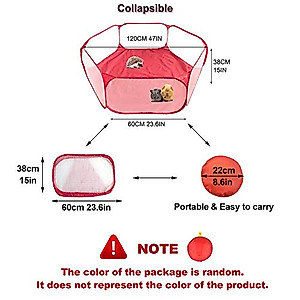 2 Packs of Square Plush Guinea Pig Bed and 1 Small Animals Playpen, Cozy Hamsters Sugar Glider Hedgehog Sleep Bed, Rabbit Cage Accessories Mat