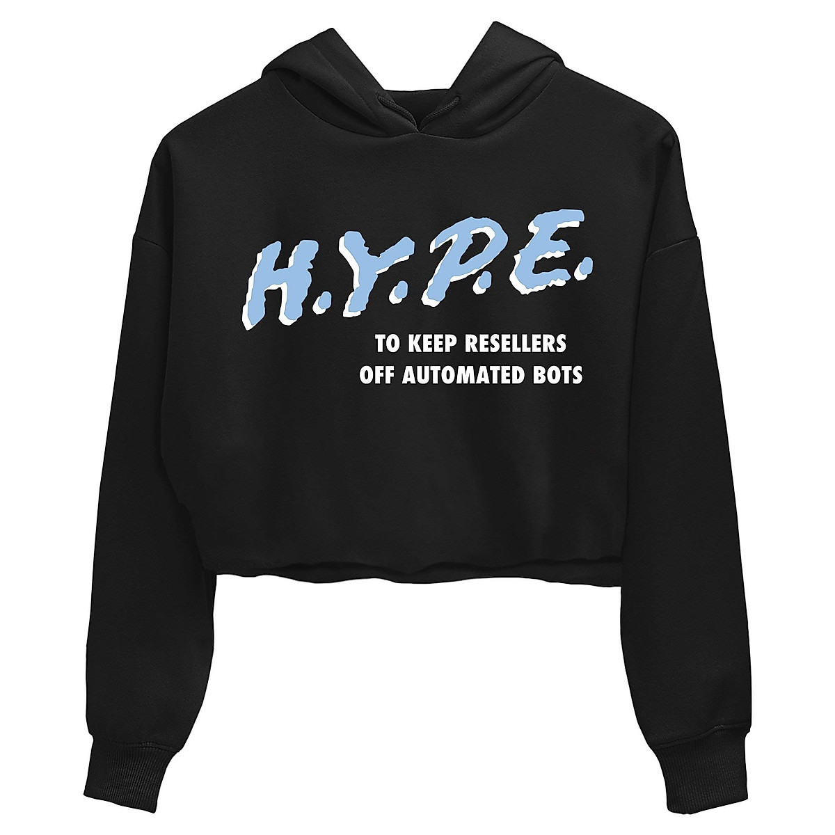 365 Printing Hype Blue White Sneaker Matching Sweatshirt (Black / M)