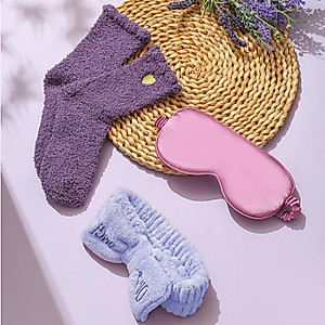 Gifts Basket for Women,Birthday Gifts for Women Purple Gifts Basket Lavender Relaxing Gift Set Self Care Package Gifts Unique Gifts Ideas for Girlfriend Sister Bestie Wife Mom Best Friend Gifts