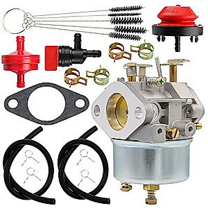 Yingshop Carburetor Compatible for John Deere Snowblower 526 726 732 826 826D 828D 832 1032 1032D TRS22 TRS24 TRS26 TRS27 TRS32 TRX24 TRX26 TRX27 TRX32 Snow Blower Carb with Primer Bulb Gasket Clamps