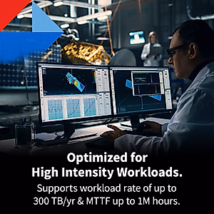 Toshiba X300 PRO 4TB High Workload Performance for Creative Professionals 3.5-Inch Internal Hard Drive – Up to 300 TB/Year Workload Rate CMR SATA 6 GB/s 7200 RPM 256 MB Cache - HDWR440XZSTB