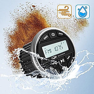 GUZARE Marine Radio Bluetooth Stereo Audio Waterproof Radio Boats FM AM Gauge Stereo Golf Cart Marine Stereo Receiver Audio Systems for RV UTV Yacht