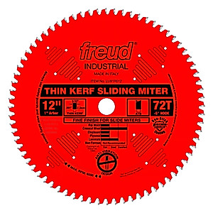 Freud LU91R012: 12" Thin Kerf Sliding Compound Miter Saw Blade