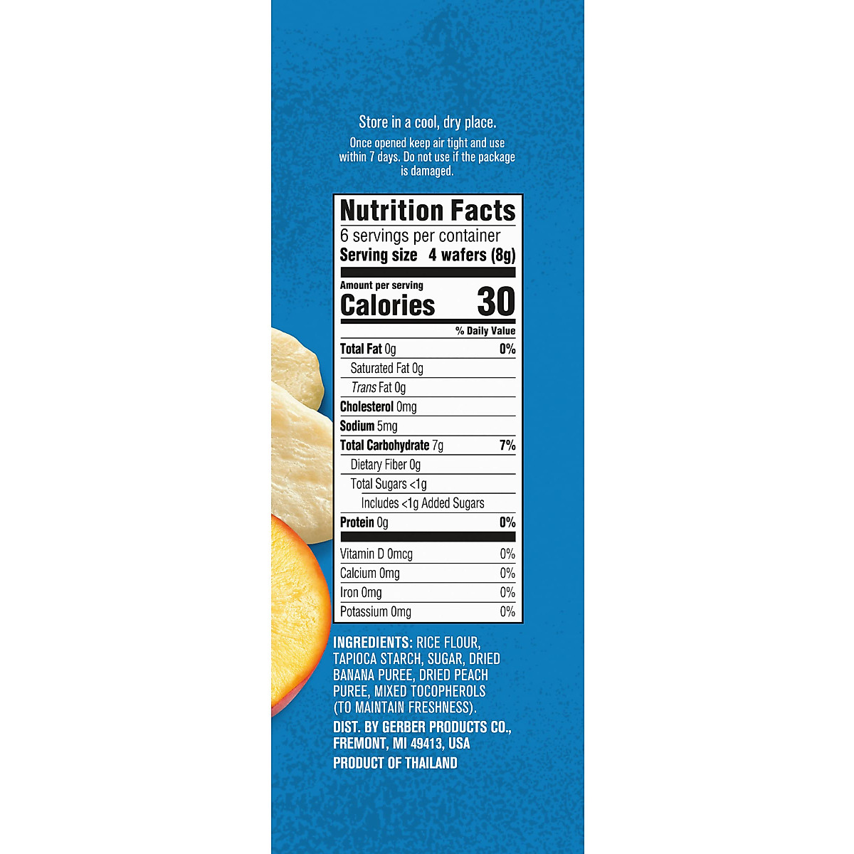 Gerber Teethers, Banana Peach, 1.7 oz, 12 count Box