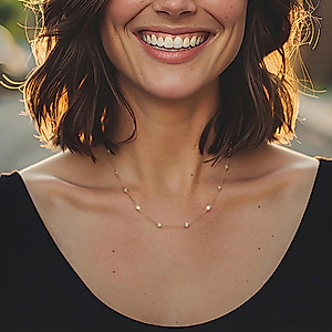 Ross-Simons 14kt Gold Bezel-Set Diamond Station Necklace