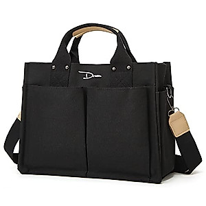 Canvas Tote Bags for Women Large Shoulder Hobo Bags Handbags Purse Big Satchel Purses Multi-pockets Casual Work Bags 2023