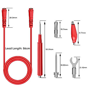 Goupchn 16PCS Multimeter Test Leads Kit Replacement Test Wire Set with Alligator Clips, Banana Plugs, Test Probes, Banana Plugs for Multimeter Automotive Electrical Testing