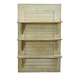 Nearly Natural 7027 Vintage Window Shutter Shelving Wall Decor, 31.75"