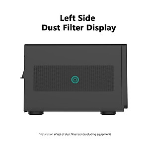 ADJNPCY Dust Filter for Synology NAS DS1821+ Dustproof PVC Cover - Black