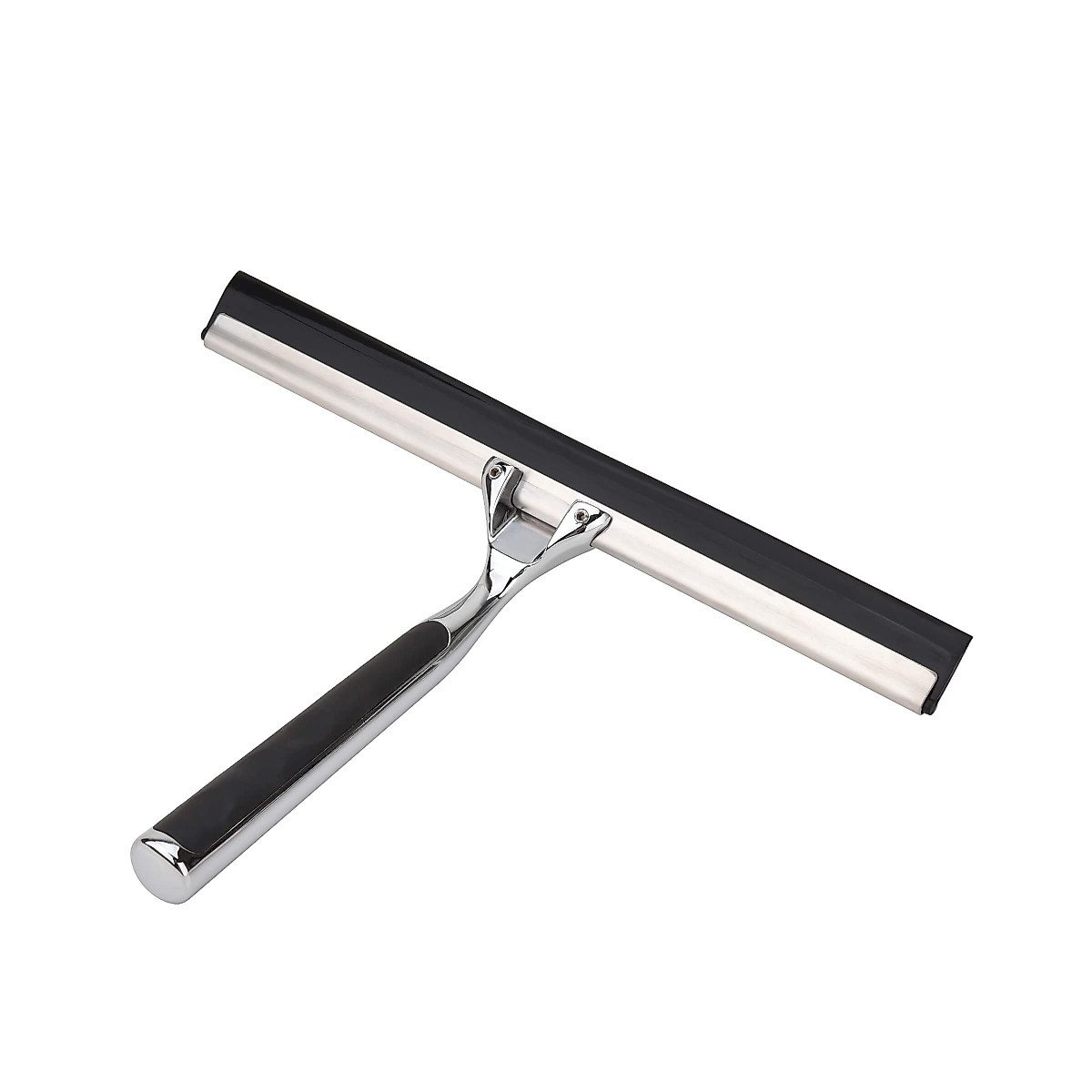 Adjaso All Purpose Stainless Steel Squeegee for Glass Shower Doors, Car Window, Home Mirrors, Bathroom Cleaner Wiper