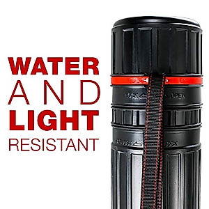 US Art Supply Large Black Telescoping Drafting Tube: Diameter: 4-7/8 inch OD, 4-1/2" ID, Length: 30-1/4 to 47-3/4 inches