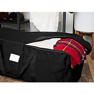 Covermates Keepsakes - Storage Duffel Bag - Heavy Duty Polyester - Reinforced Handles - Closet Storage-Black