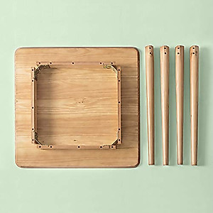 ZINUS Sandra 30 Inch Wood Dining Table / Solid Wood Kitchen Table / Table Only / Easy Assembly