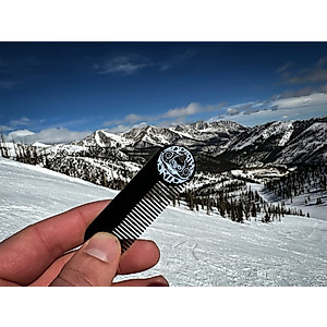 THE VINTAGE GROOMING CO. Death Grip Extra Strong Hold Mustache Wax and Death Grip Mustache Keychain Comb Set