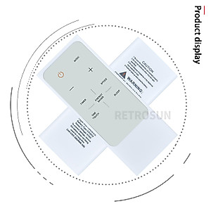 New Replacement Remote Control Compatible for Midea Window Air Conditioner RG15A(B)/B RG15A(B)/E RG15A(B)/F GE RAC-WK0511CMU RAC-WK0611CRU RAC-WK0811ESCWU RAC-WK1011ESCWU RAC-WK1211ESCWU RAC-WK1511ESC