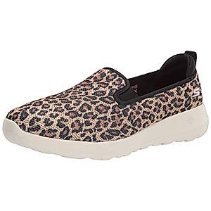 Skechers Women's Go Walk Joy - Fiery Sneaker, Leopard, 8 US