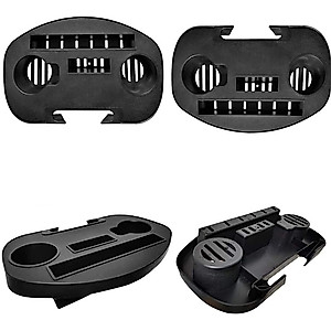 MAIUS Zero Gravity Chair Tray, Multifunctional Cup Holder for Zero Gravity Chair Large Utility Clip On Side Recliner Table for Carrying Phone/iPad/Water Cups/Books, Black