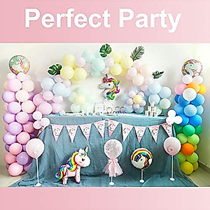 SKOLOO Balloon Column Stand Kit for Floor, 5 Feet Balloon Column Kit, Set of 2, Balloon Tower Assembly Kit for Wedding Birthday Graduation Party Event Supplies Decoration