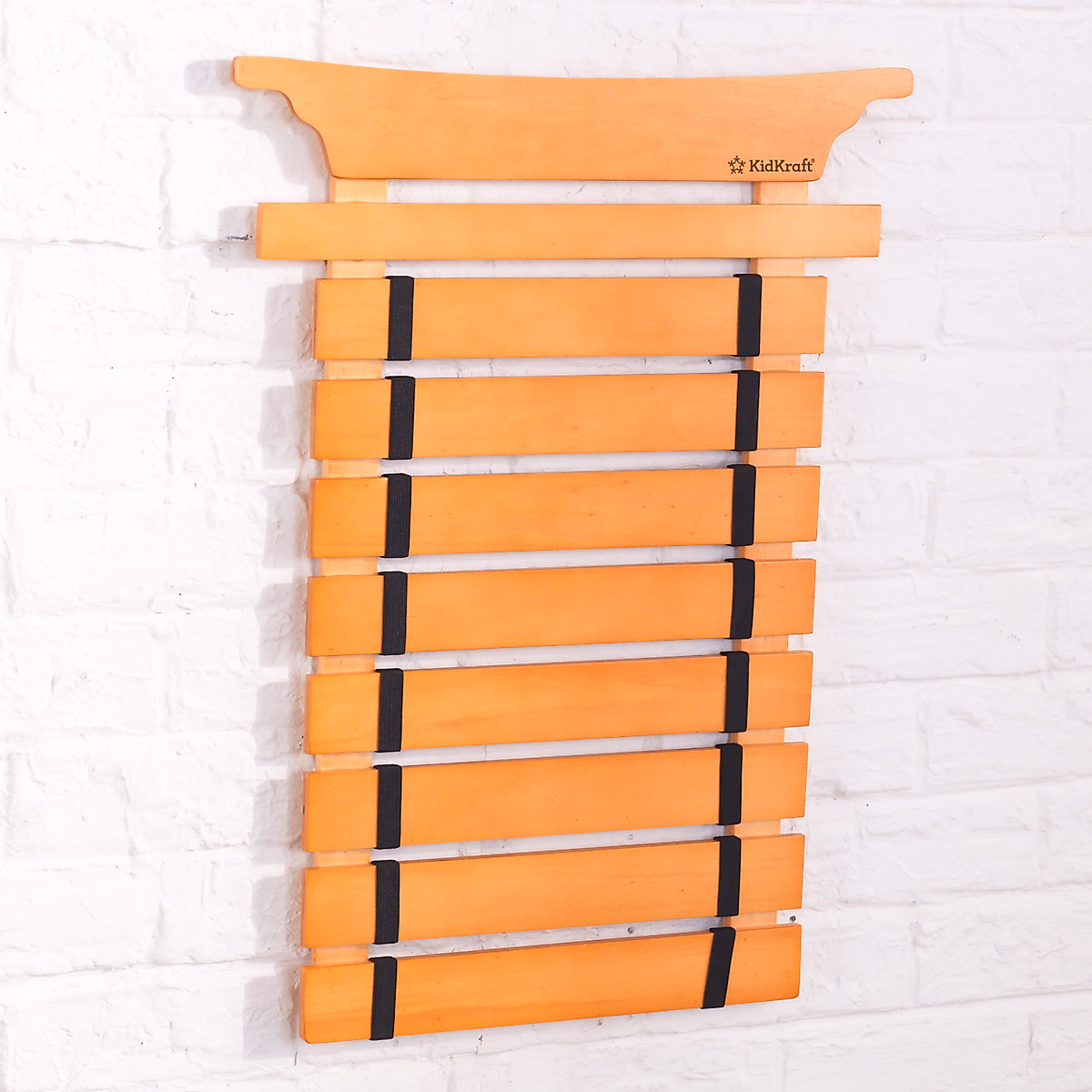 KidKraft Martial Arts Wooden Belt Holder Hanging Display for 8 Belts (Unpersonalized)